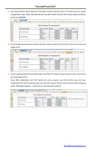 Excel 2007 bagian 2 | PDF