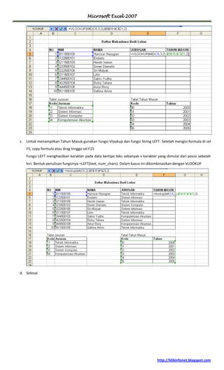 Excel 2007 bagian 2 | PDF