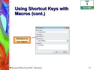 Excel 2007 Unit I | PPT
