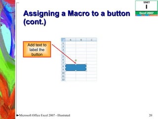 Excel 2007 Unit I | PPT