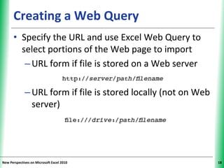 Excel 2010 data tab | PPT