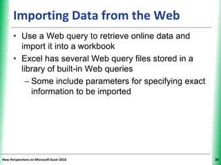 Excel 2010 data tab | PPT