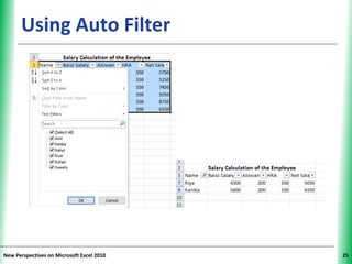 Excel 2010 data tab | PPT