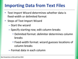 Excel 2010 data tab | PPT