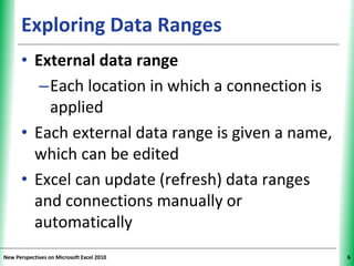Excel 2010 data tab | PPT