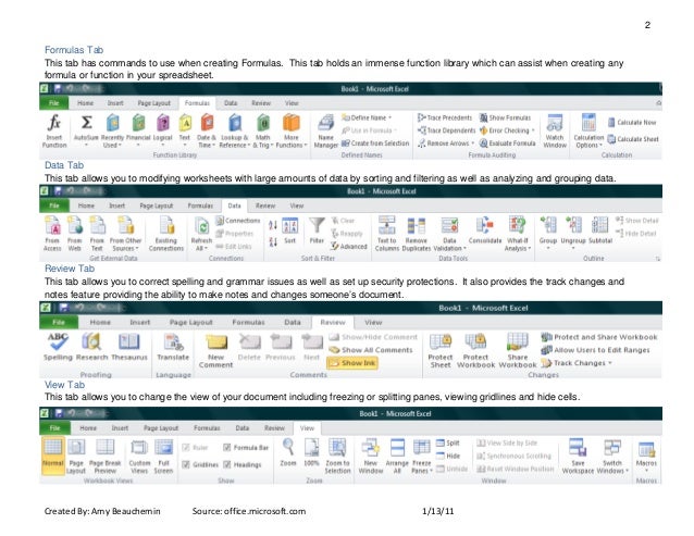 Excel 2010 tutorial