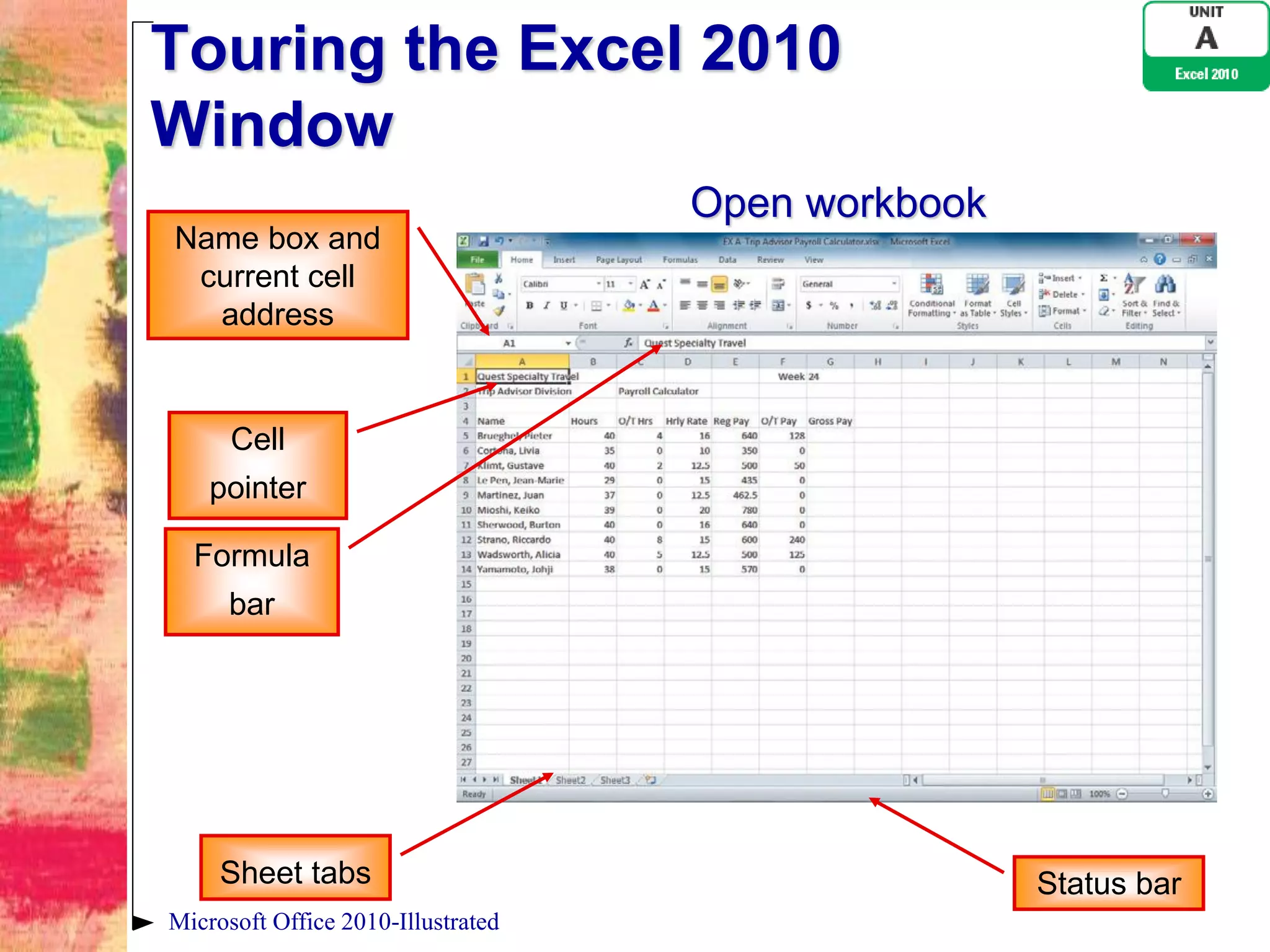 Excel 2010 Unit A PPT | PDF