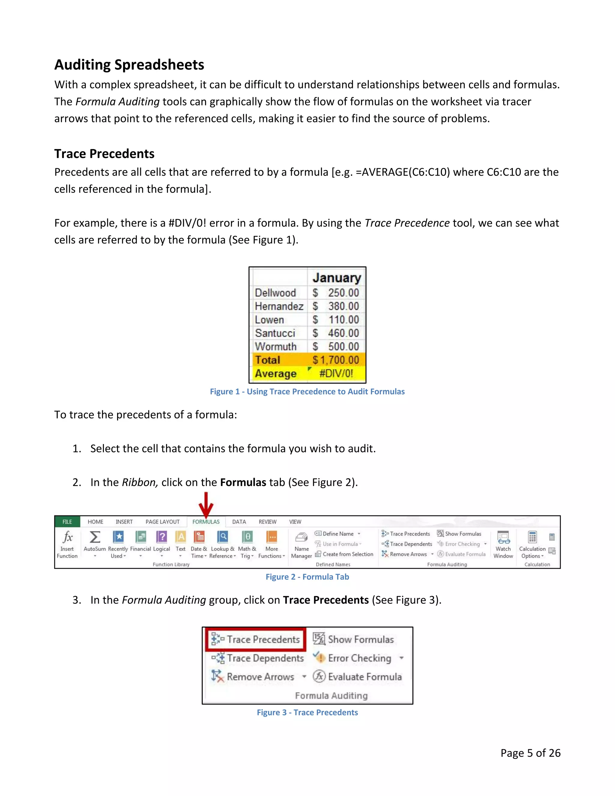 Excel2013 auditingyourwork-rev-1 | PDF
