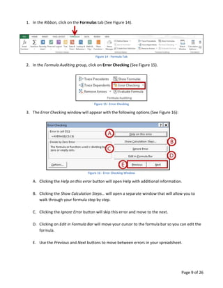Excel2013 auditingyourwork-rev-1 | PDF