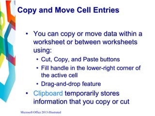 Excel 2013 illustrated unit b | PPTX