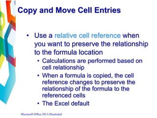 Excel 2013 illustrated unit b | PPTX