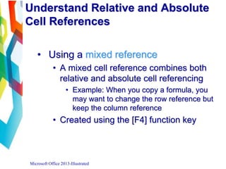 Excel 2013 illustrated unit b | PPTX