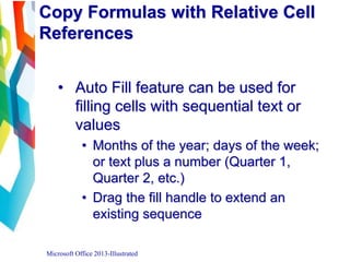 Excel 2013 illustrated unit b | PPTX