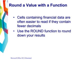 Excel 2013 illustrated unit b | PPTX