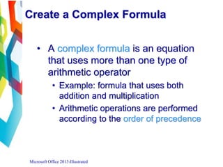 Excel 2013 illustrated unit b | PPTX