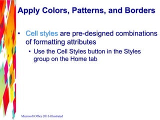 Excel 2013 Unit C | PPT