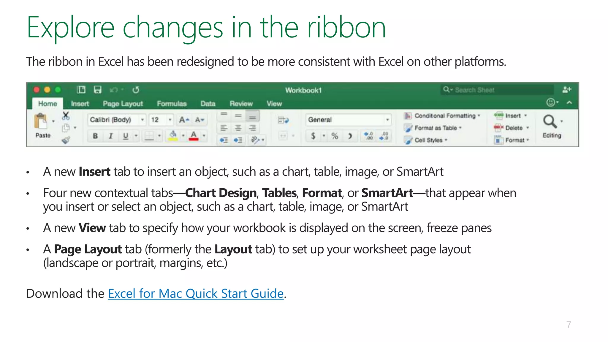 Excel 2016 for macOS basics | PPT