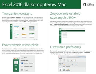 Microsoft Excel 2016 Mac | PDF