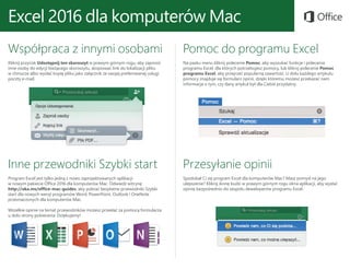 Microsoft Excel 2016 Mac | PDF