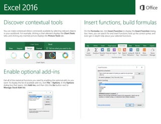 Excel 2016 Quick Start Guide | PDF