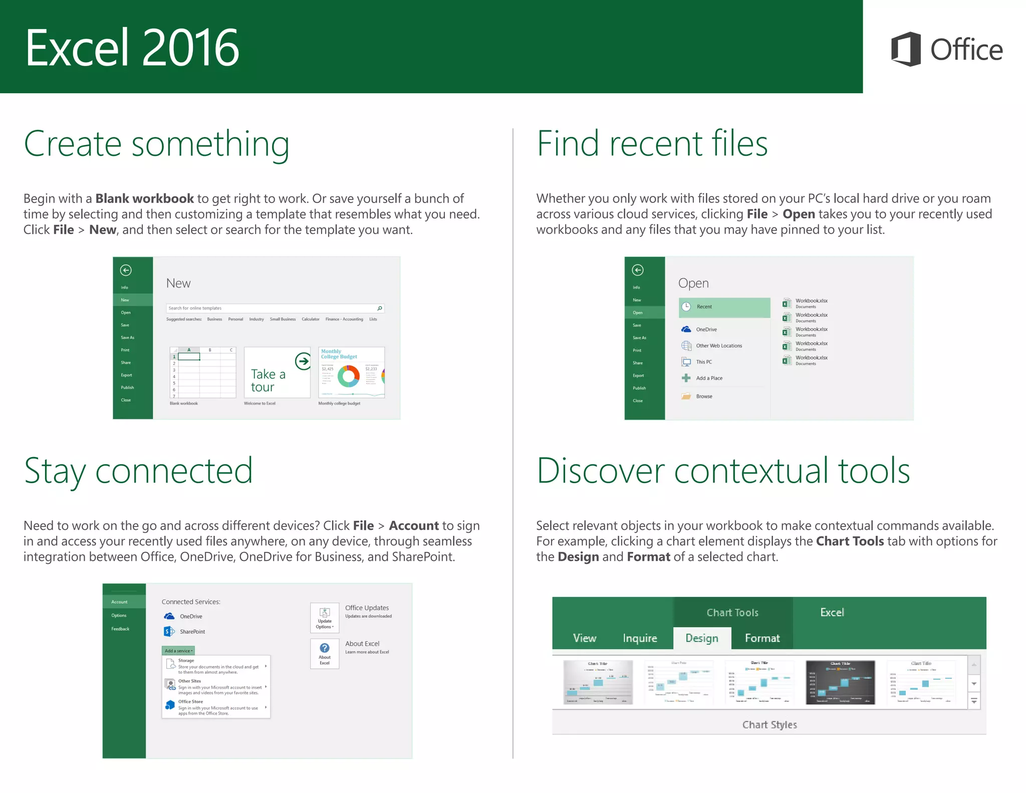 Excel 2016 quick start guide | PPT