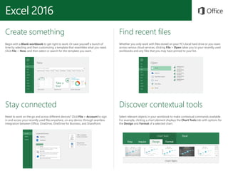Excel 2016 quick start guide | PPT