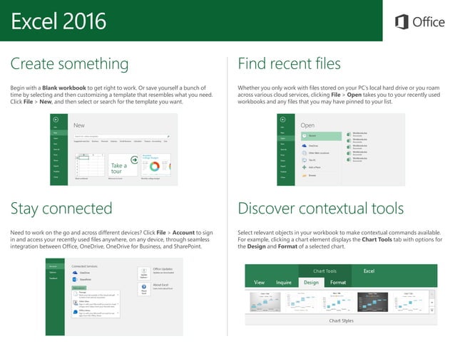 Excel 2016 quick start guide | PPT