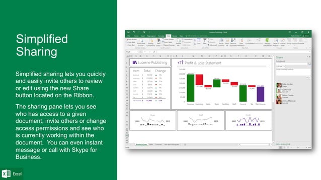 Excel 2016 top features | PDF