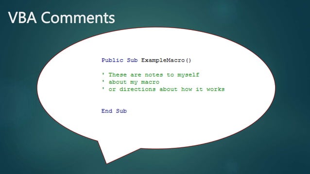 Excel 2016 VBA PPT Slide Deck - For Basic to Adavance VBA Learning | PPTX