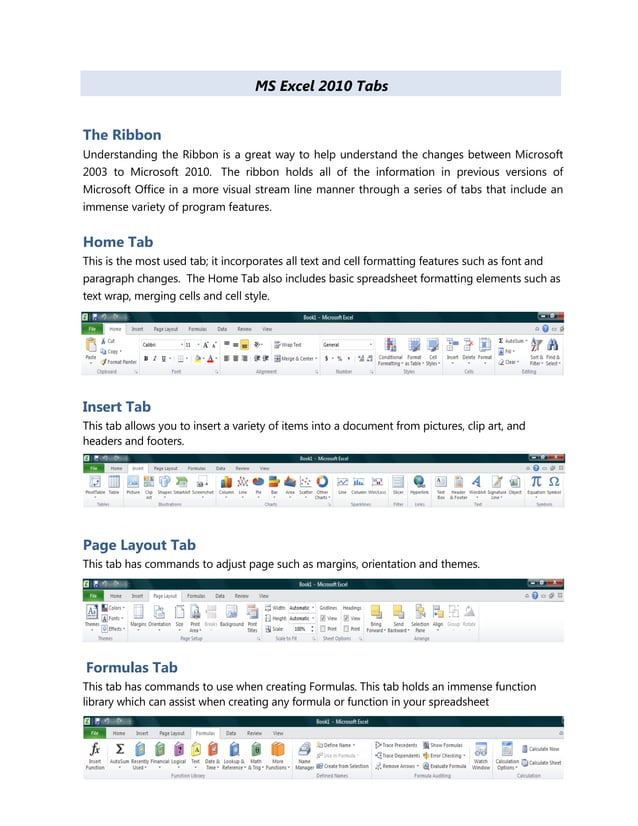 MS Excel 2010 tutorial 3 | PDF