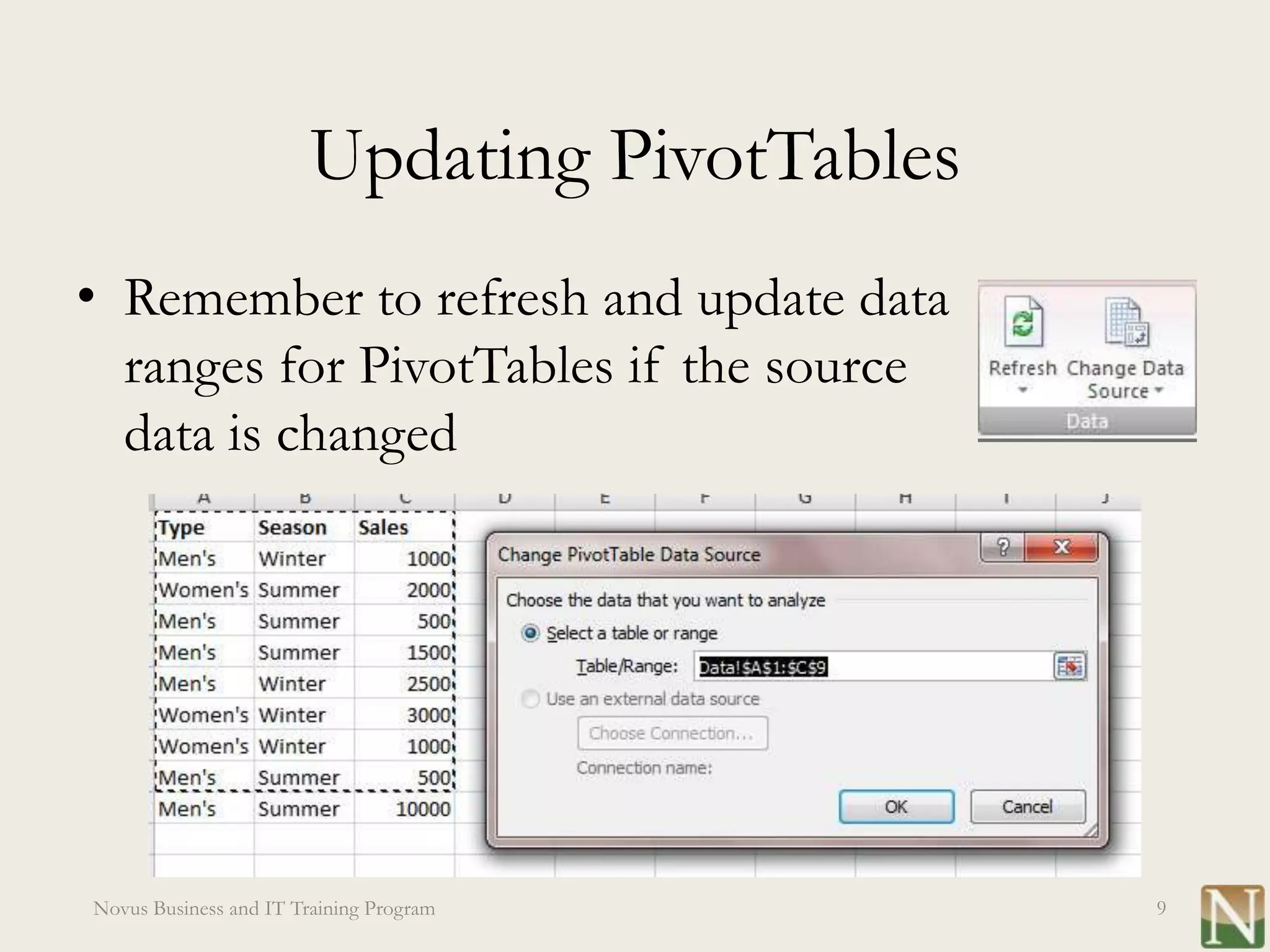 Excel Lesson 4: Report Generation | PPT