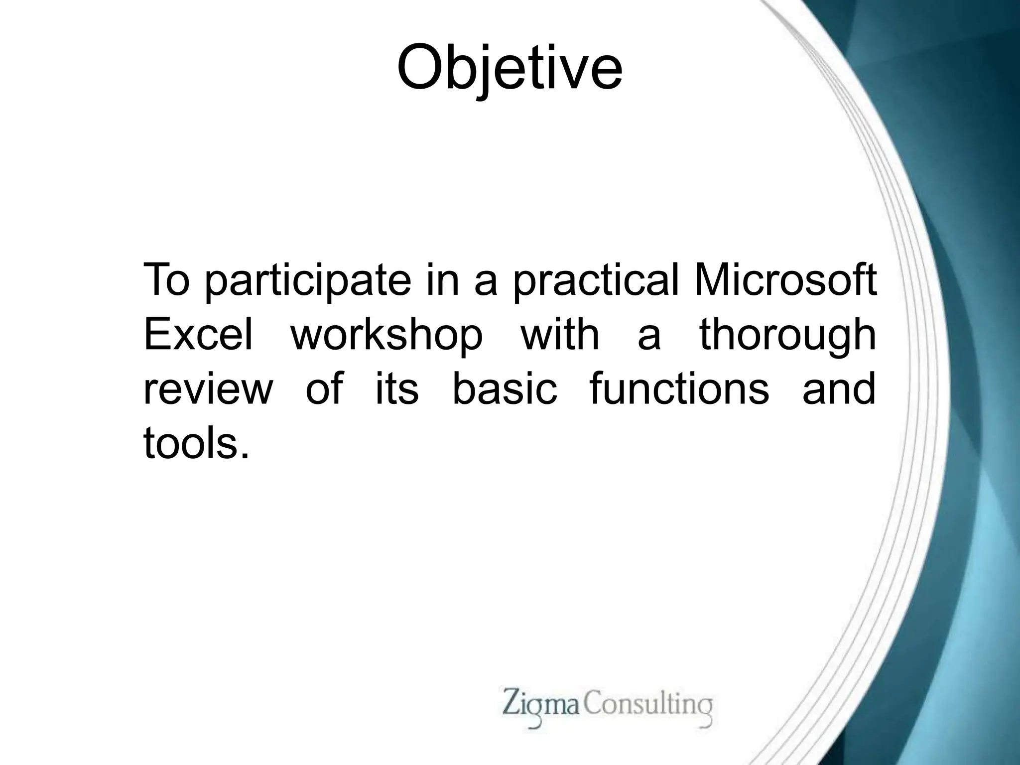 Excel for Beginners Part 1 - Theory.pptx | Desktop Publishing | Computer Software and Applications