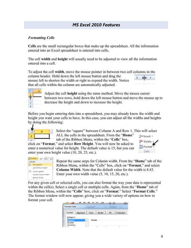 MS Excel 2010 tutorial 4 | PDF | Desktop Publishing | Computer Software and Applications