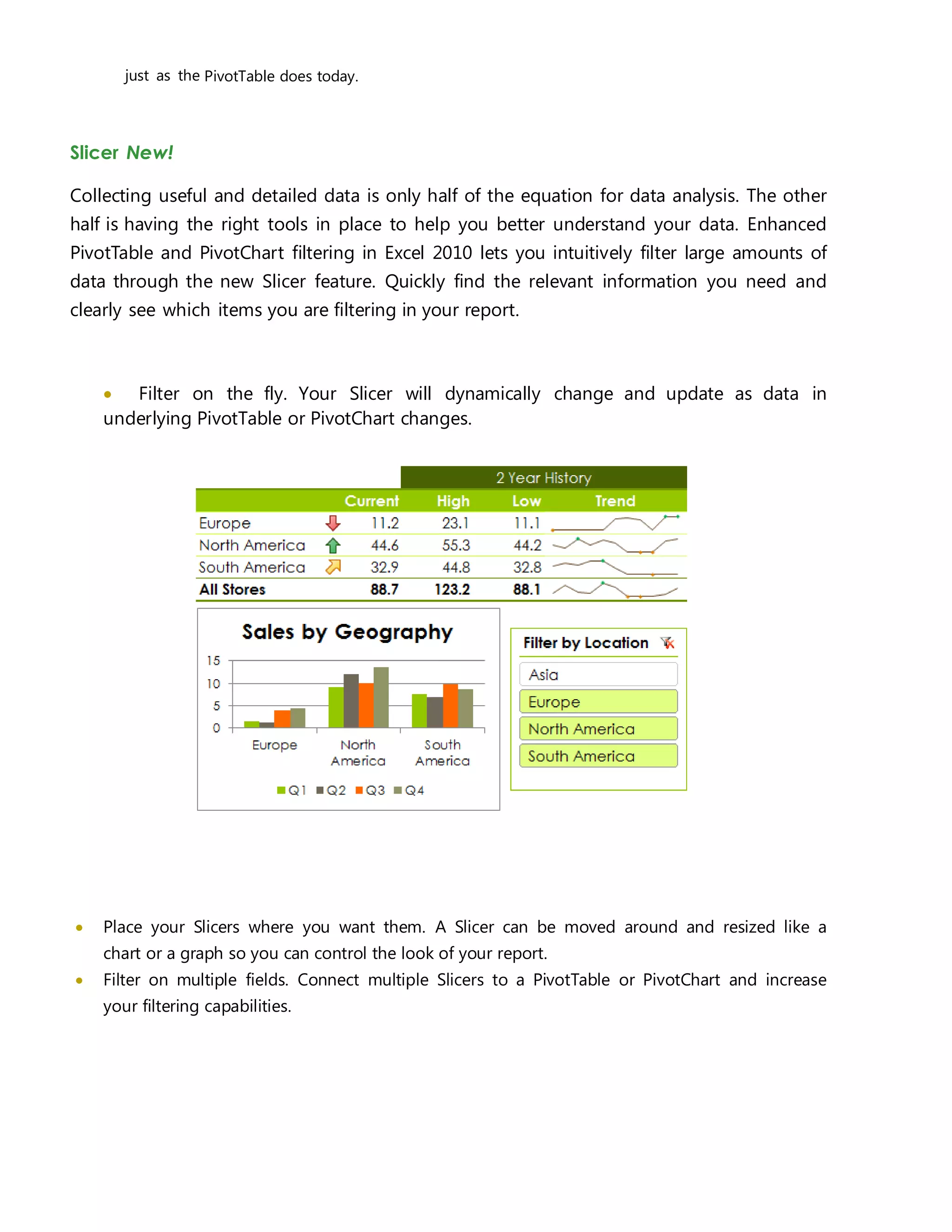 MS Excel 2010 tutorial 6 | PDF
