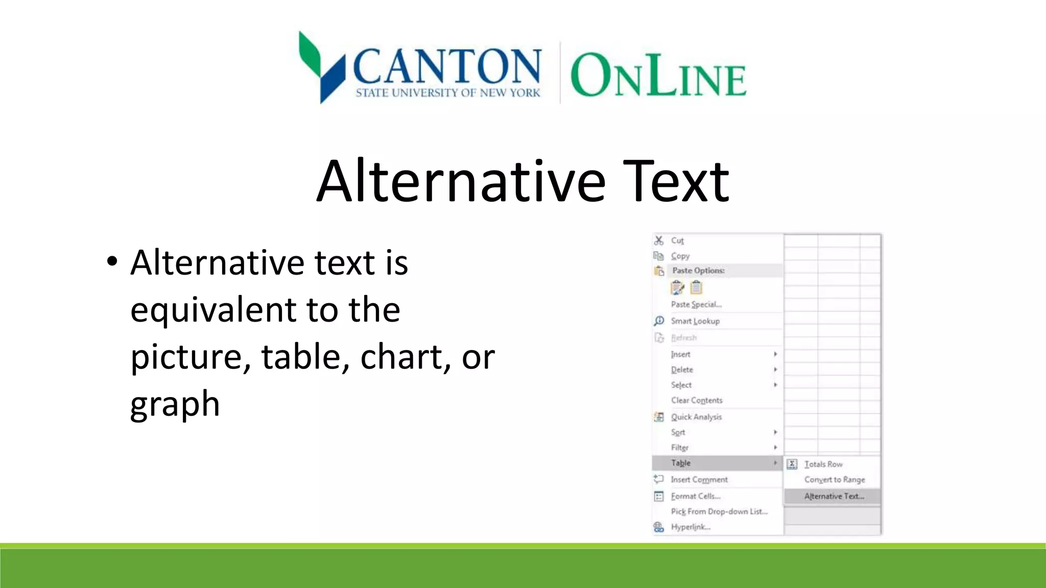 Excel accessibility | PPTX
