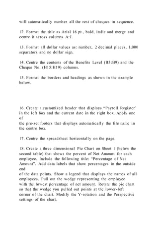 Excel Assignment Overview Just like the PowerPoint pro | DOCX