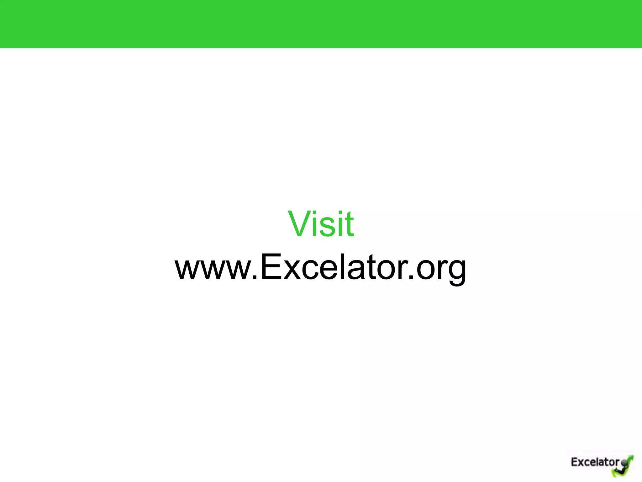 What is Excelator ? | PPTX