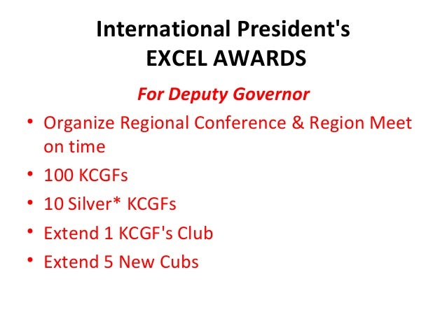Excel awards