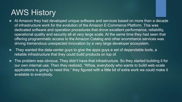 Introduction to Amazon Web Services (AWS) | PPTX | Cloud Computing ...