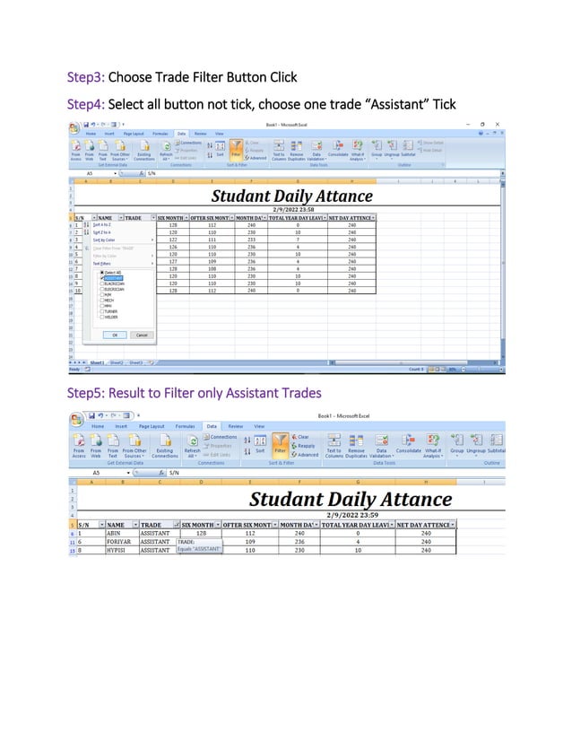 Excel Basic Data Entry | PDF