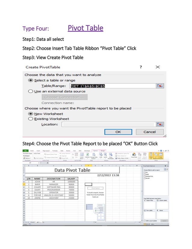Excel Basic Data Entry | PDF