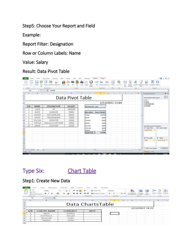 Excel Basic Data Entry | PDF