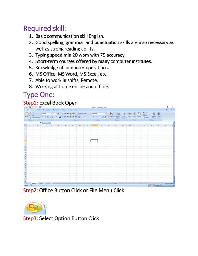Excel Basic Data Entry | PDF