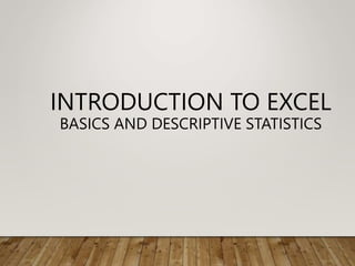 Excel Basics - 1.ppt