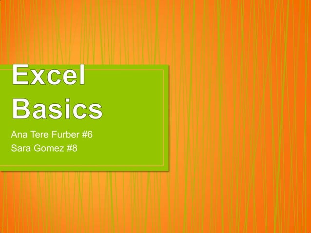 Excel basics | PPT