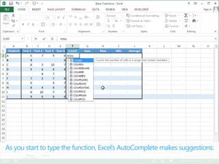 Excel Basics presentation for every working professionals | PPT