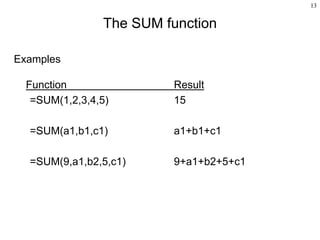 Excelbasics.ppt | Science