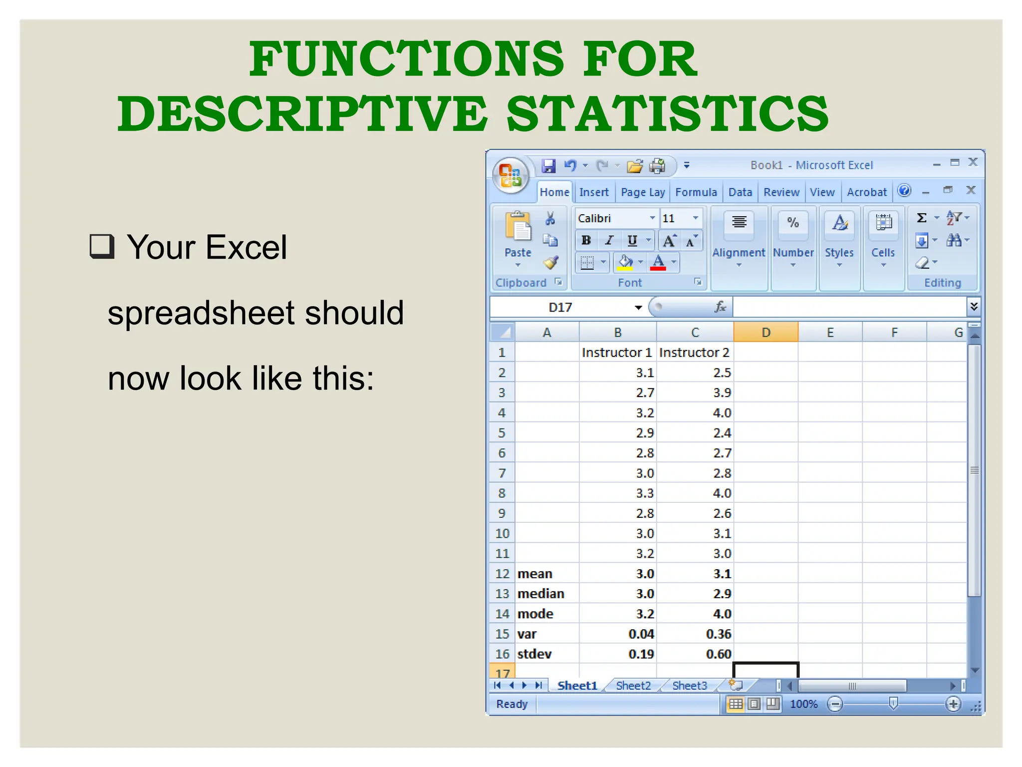 To Learn Basic Excel Data Entry Formulas And Functions Ppt