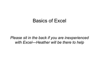Excelbasics for understanding to excel.ppt
