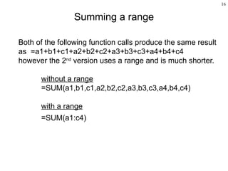 Excelbasics for understanding to excel.ppt